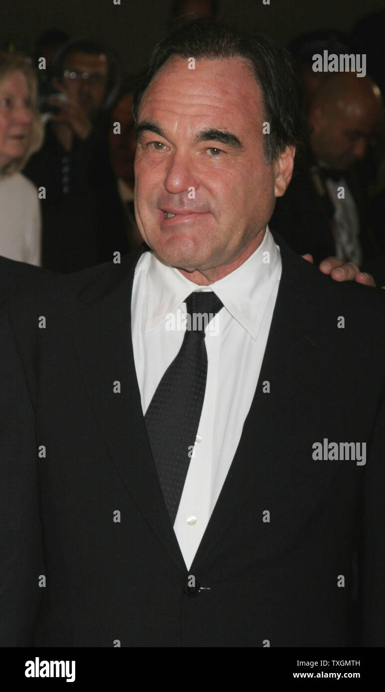 Director Oliver Stone arrives on the red carpet before a special ...