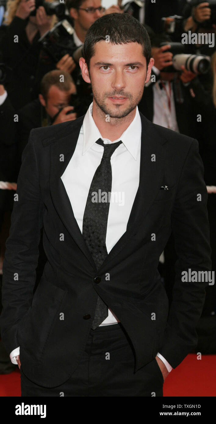 French actor Melville Poupeau arrives on the red carpet for a screening ...