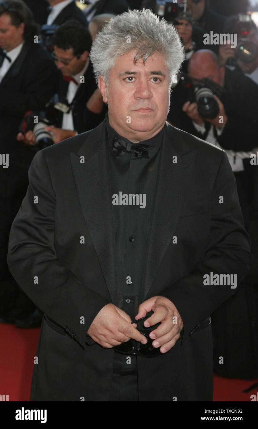 Director Pedro Almodovar arrives on the red carpet before a screening ...