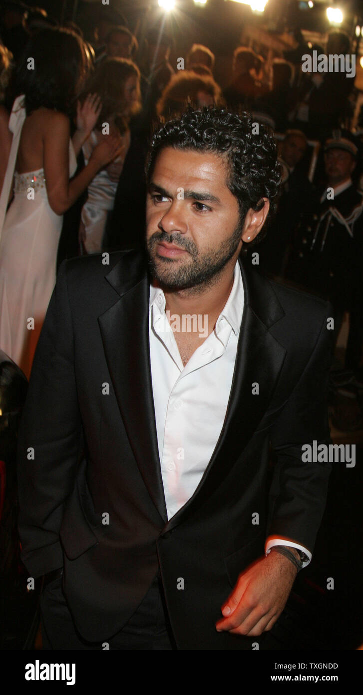 French actor Jamel Debbouze leaves the red carpet after a screening of ...