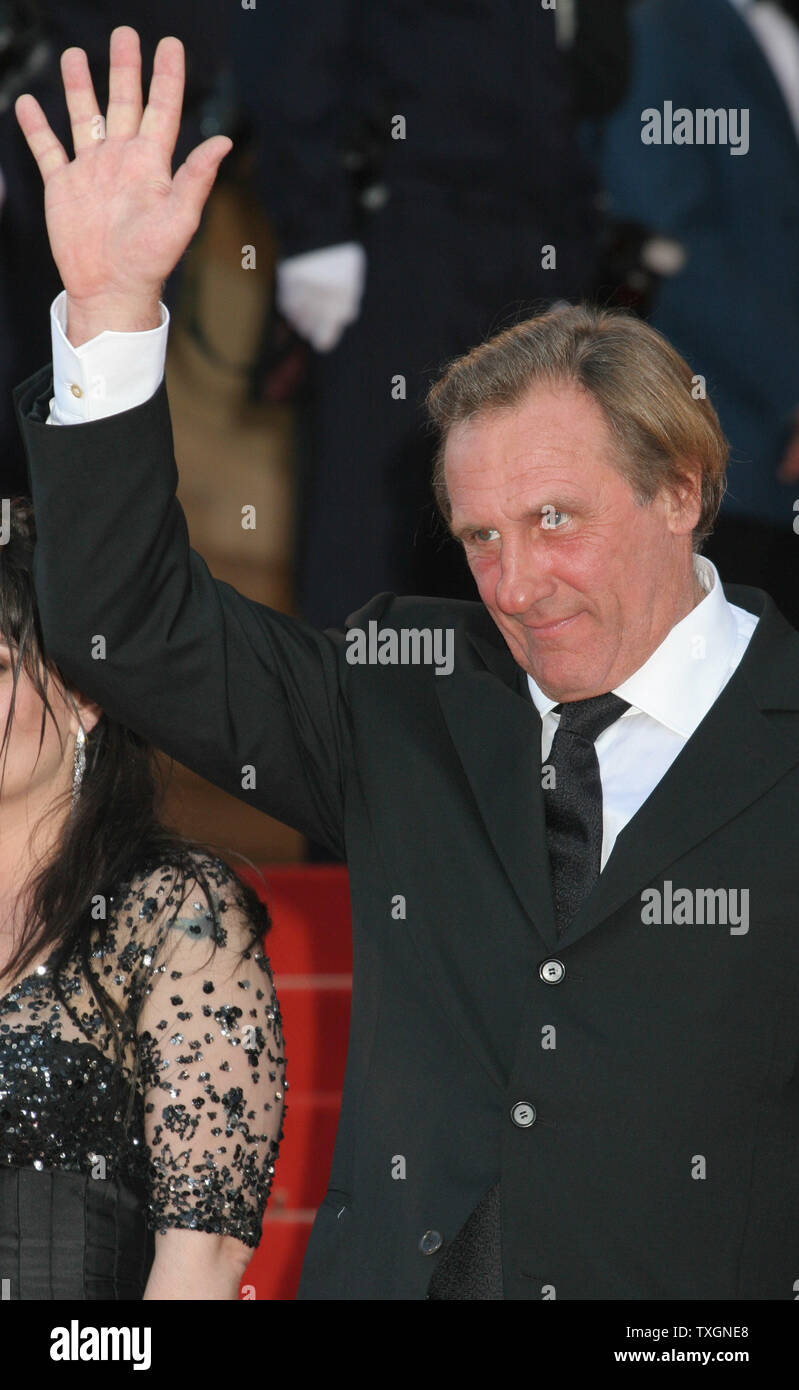 French actor Gerard Depardieu arrives on the red carpet before a ...