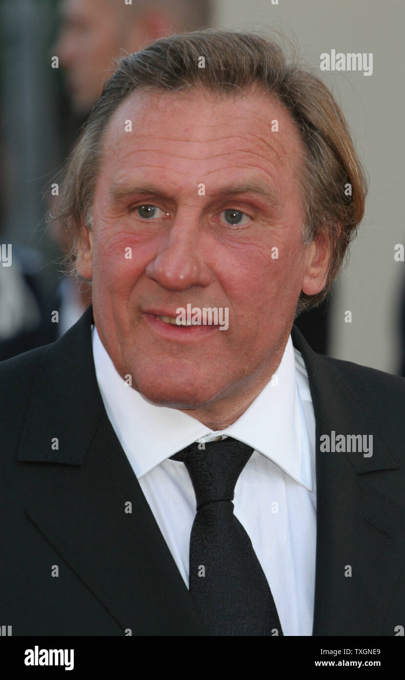 French actor Gerard Depardieu arrives on the red carpet before a ...