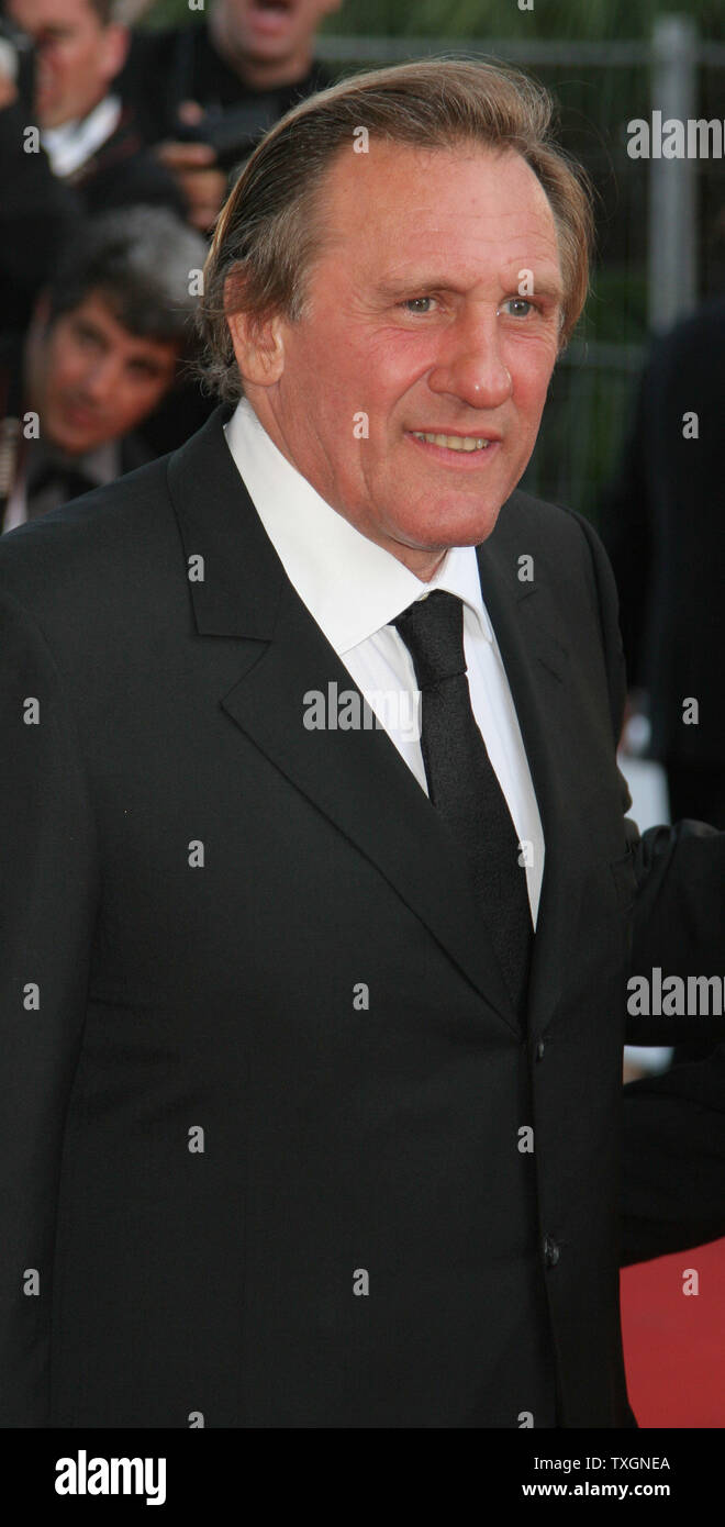 French actor Gerard Depardieu arrives on the red carpet before a ...