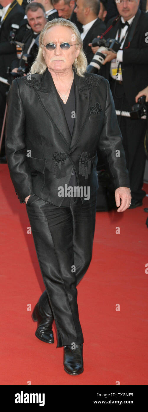 French singer Christophe arrives on the red carpet before a screening ...