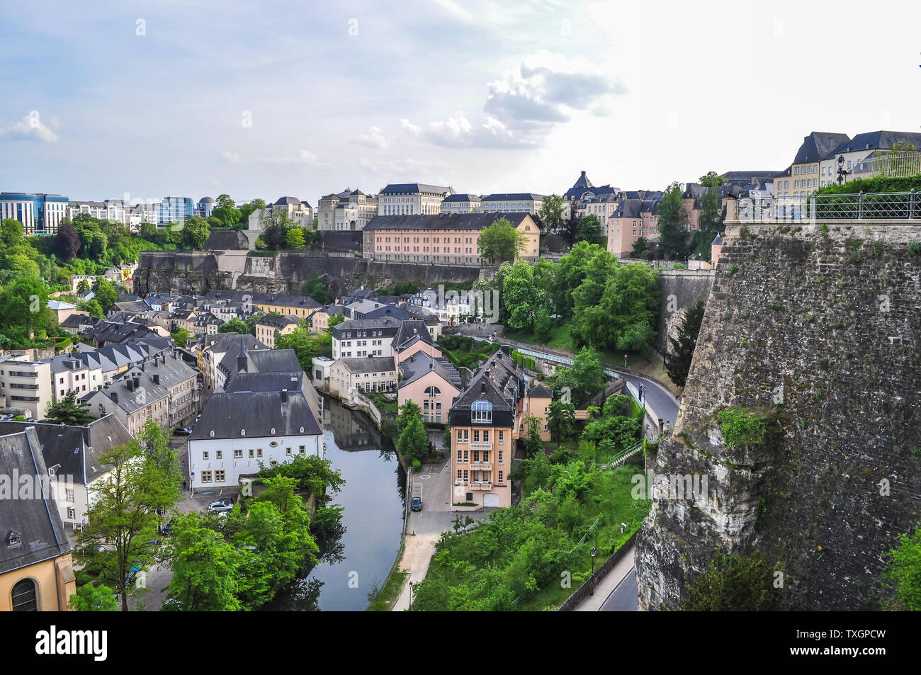 Luxembourg city architecture scenery Stock Photo - Alamy
