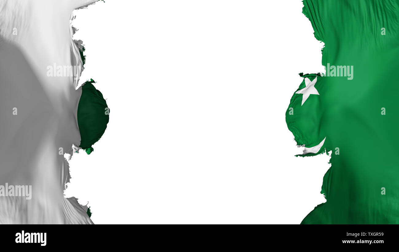 Blasted Pakistan flag Stock Photo - Alamy