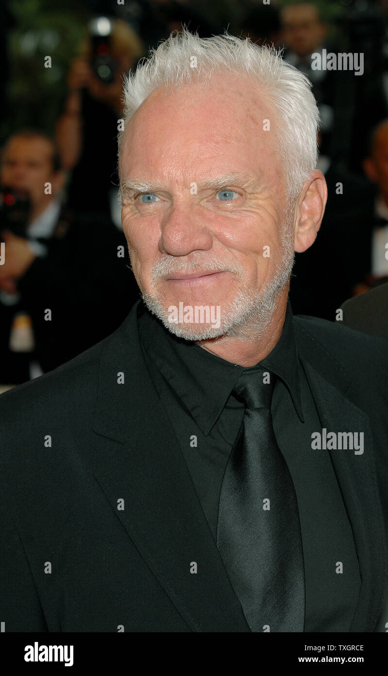 British actor Malcolm McDowell arrives at the Palais des Festivals for ...