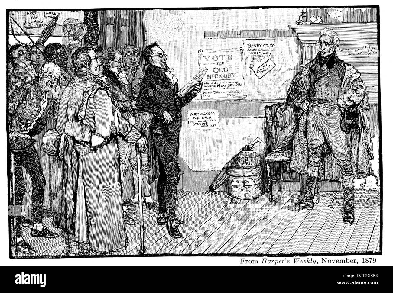 Andrew Jackson (1767-1845), 7th president of the USA (nickname 'Old ...