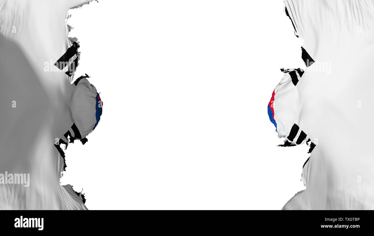 Blasted South Korea flag Stock Photo - Alamy