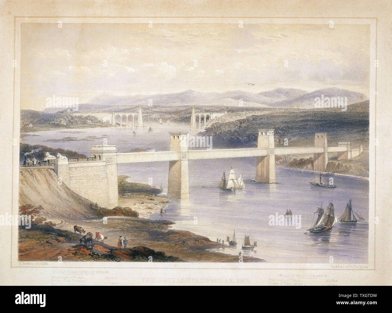 Was built in the 19th century by robert stephenson hi-res stock ...