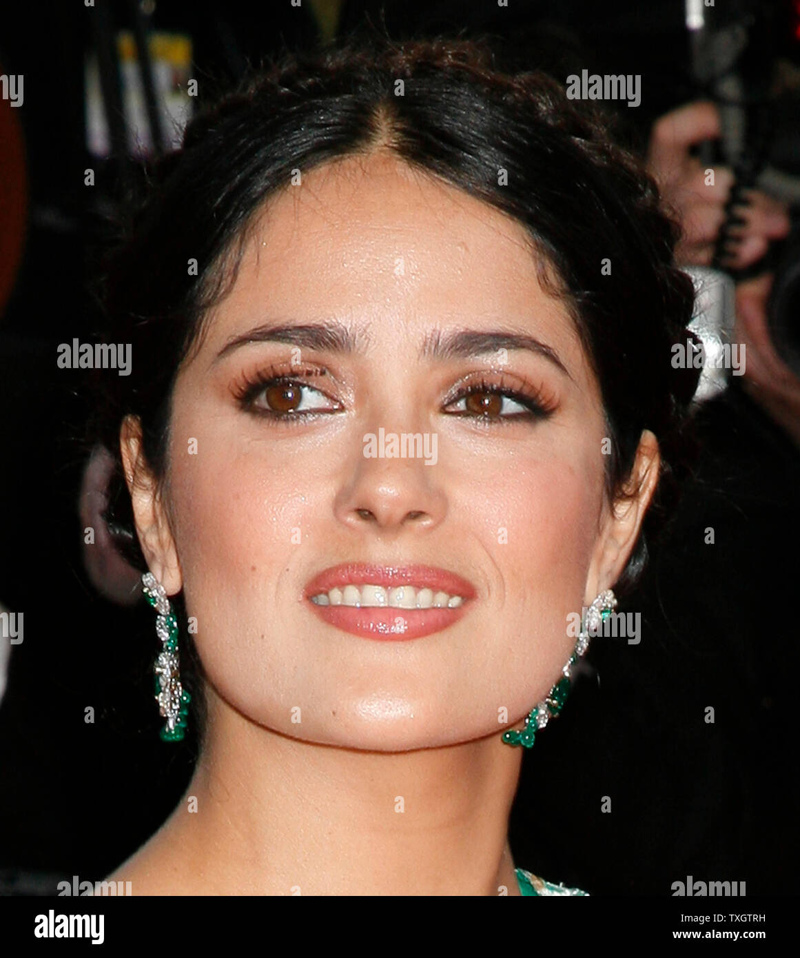 Actress Salma Hayek arrives on the red carpet before the world premiere ...