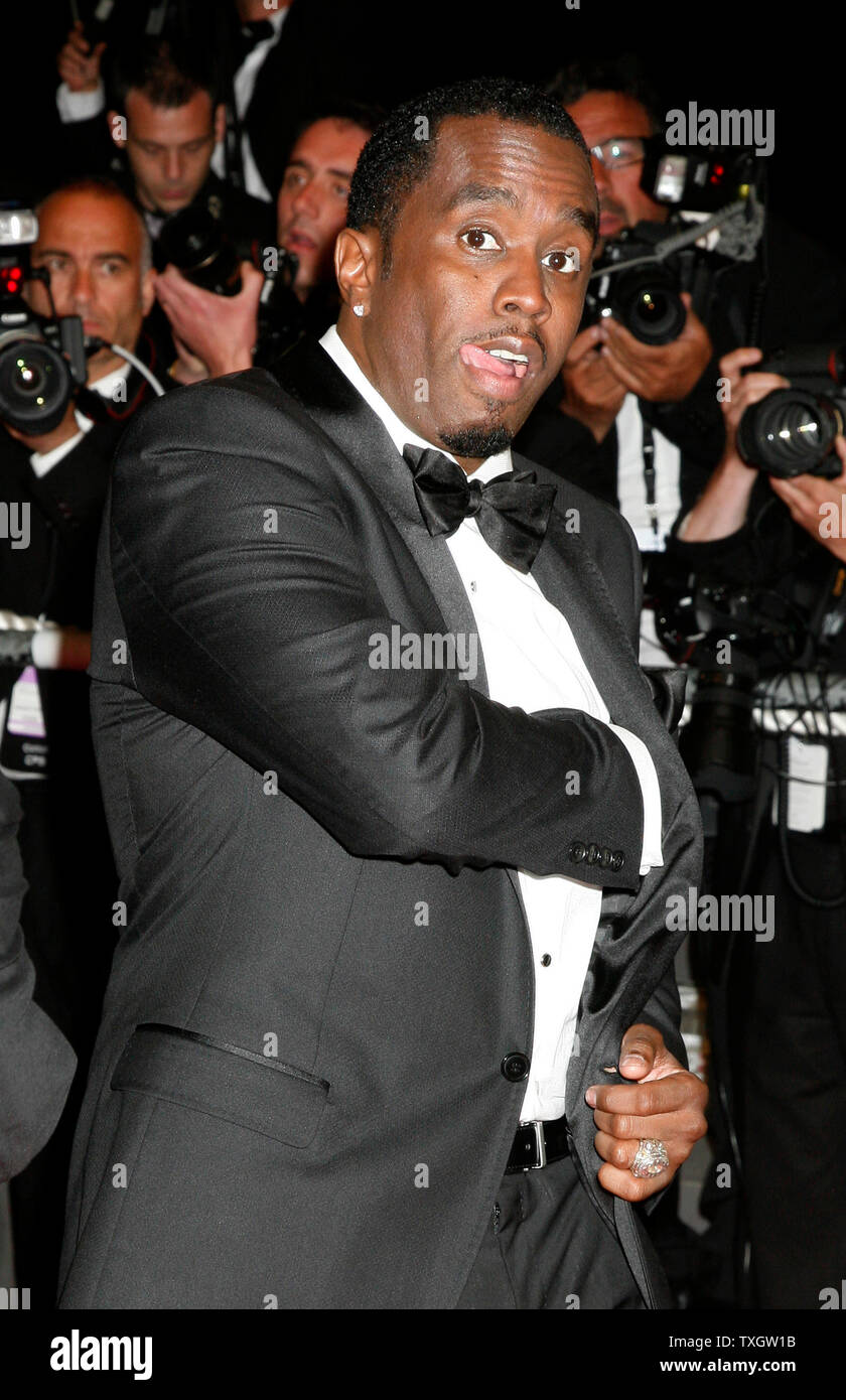 Rapper Sean Diddy Combs arrives on the red carpet before a screening of ...