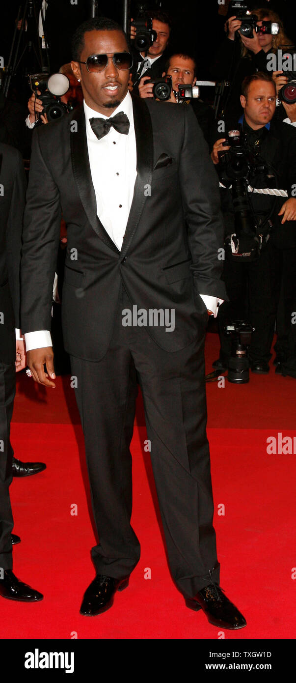 Rapper Sean Diddy Combs arrives on the red carpet before a screening of ...
