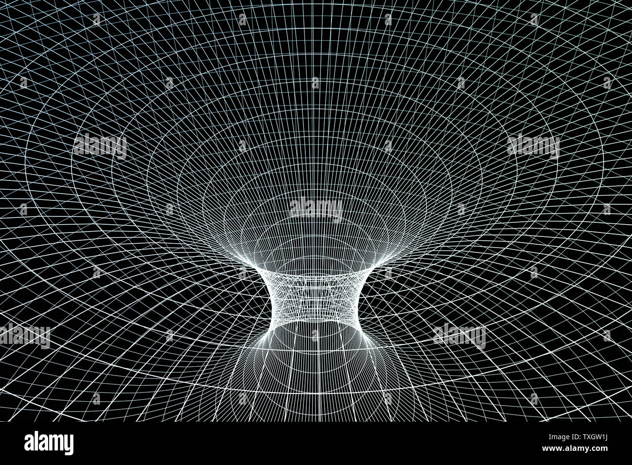 Three-dimensional rendering, luminous curve channel Stock Photo - Alamy