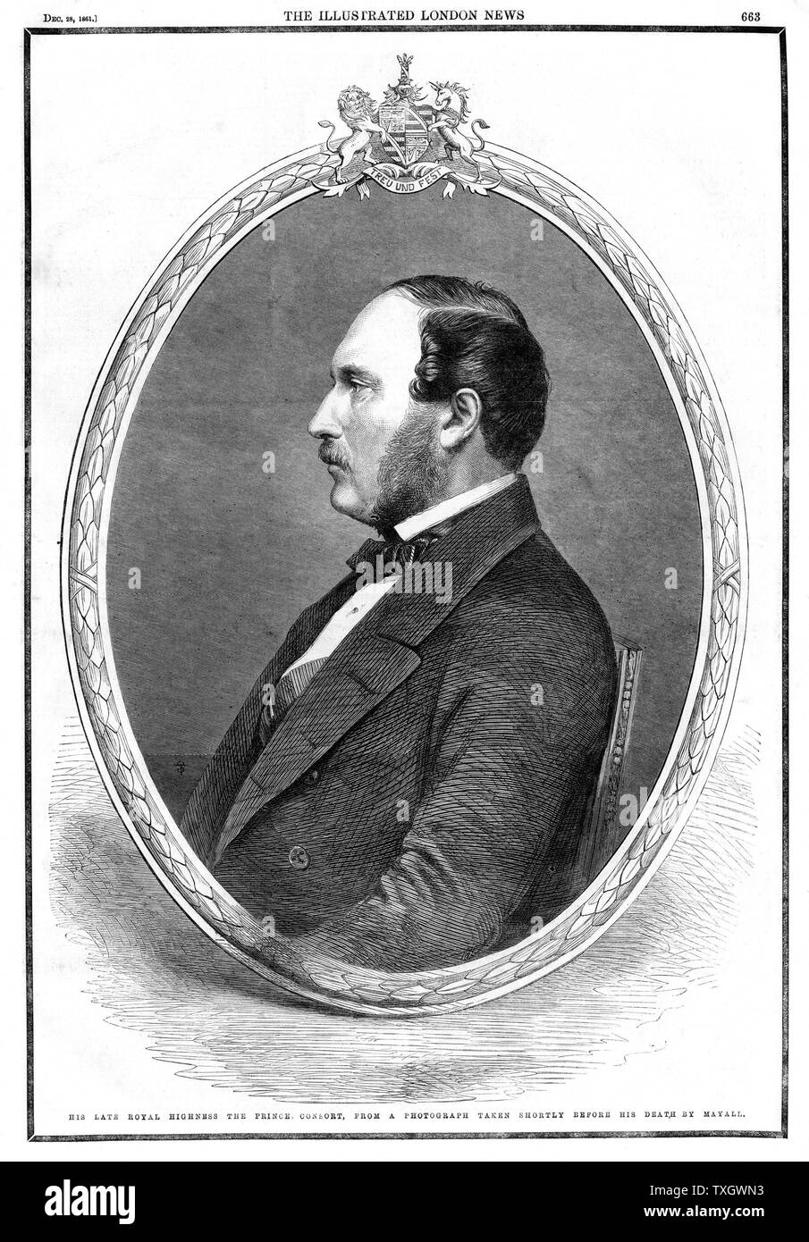 Prince albert death mourning hi-res stock photography and images - Alamy