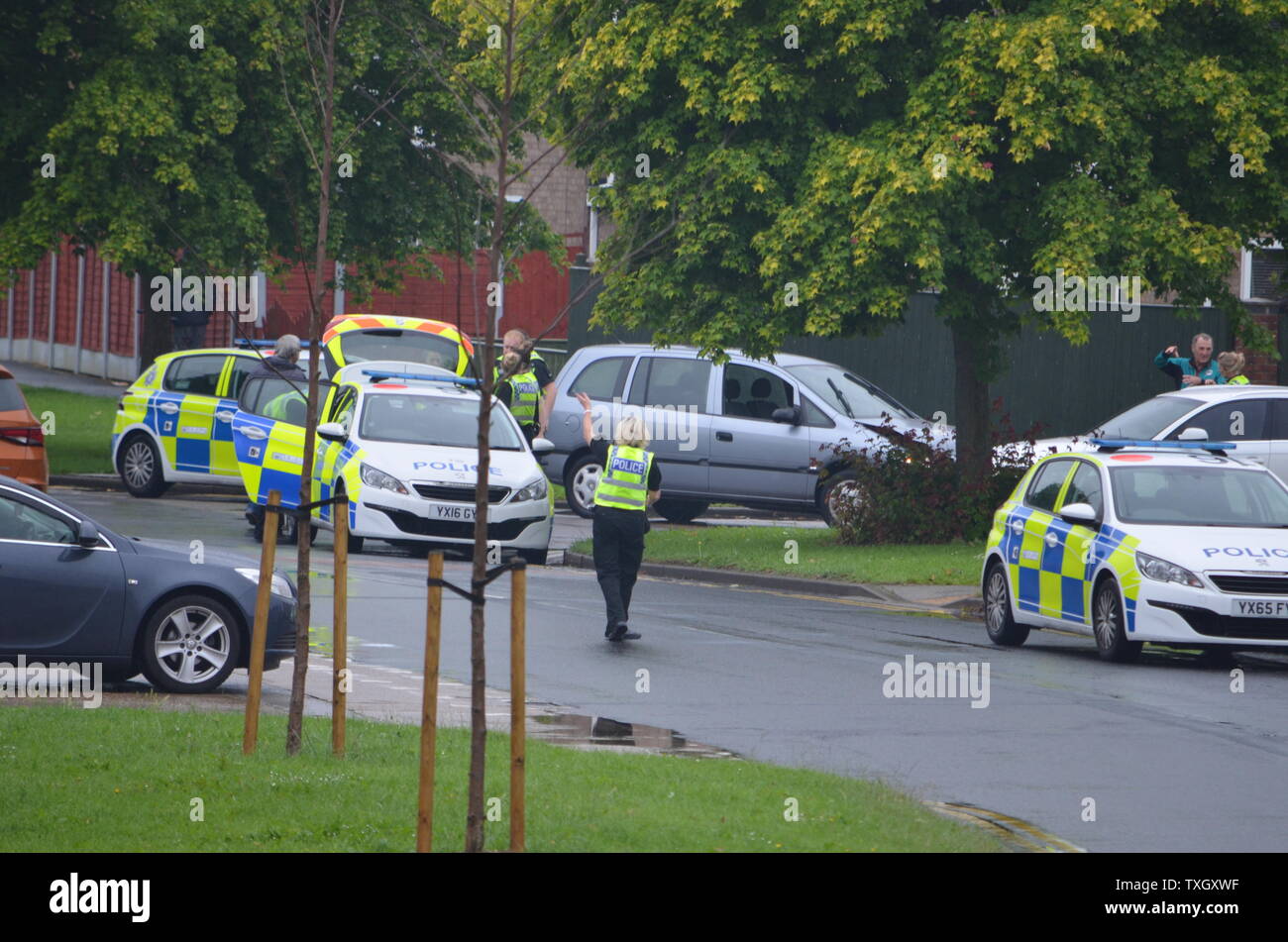 Police car chase hi-res stock photography and images - Alamy