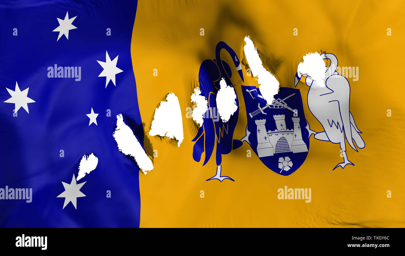 Canberra flag perforated, bullet holes Stock Photo - Alamy
