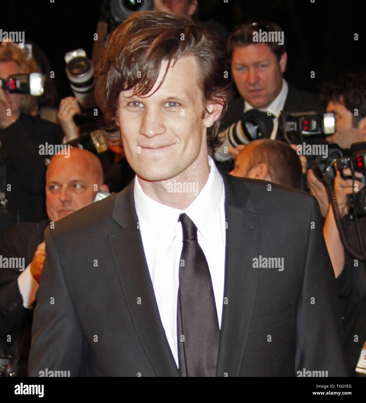 Actor Matt Smith arrives on the red carpet before a screening of the ...