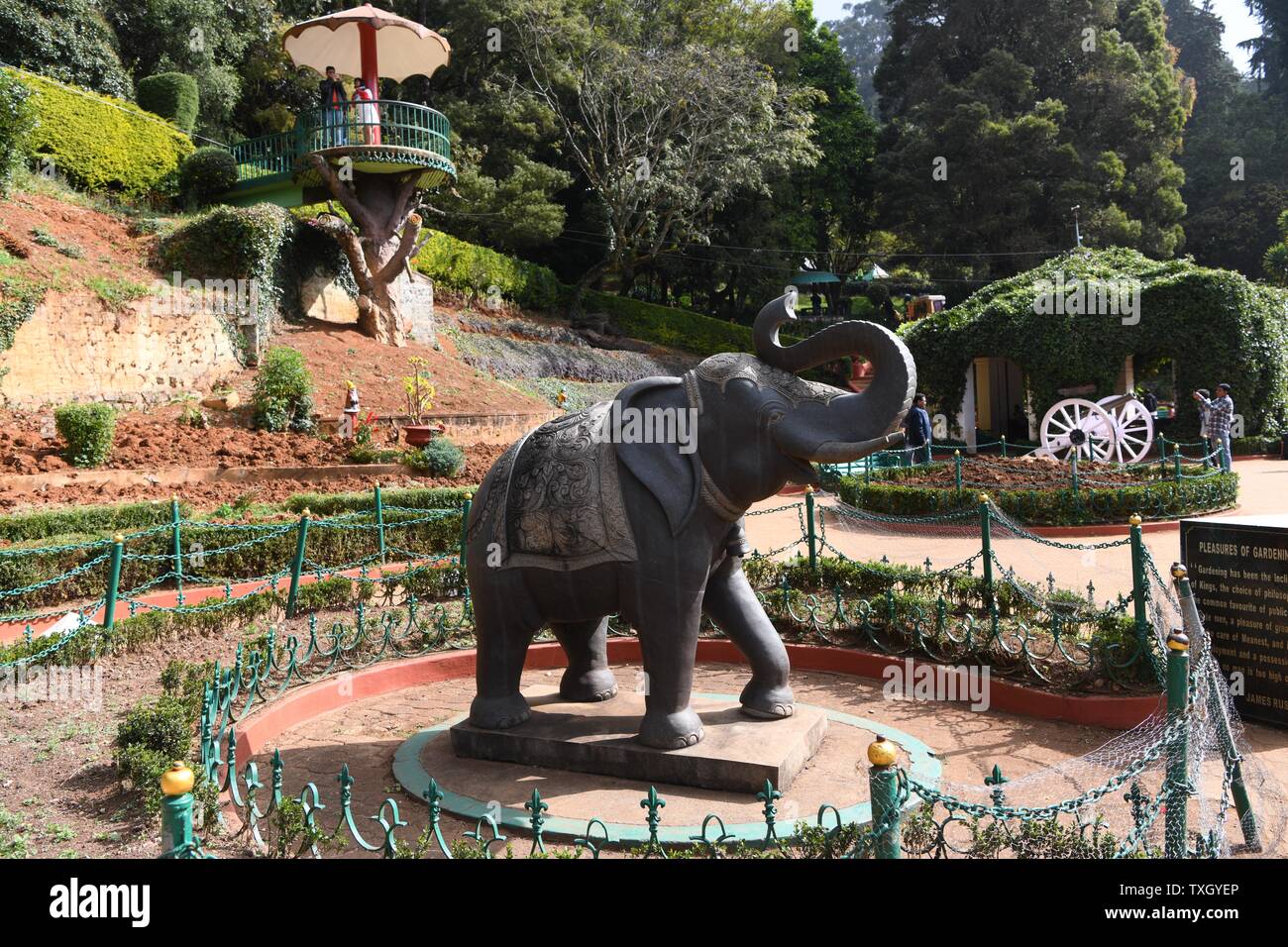 Italian Garden at the Government Botanical Gardens, Ooty ...