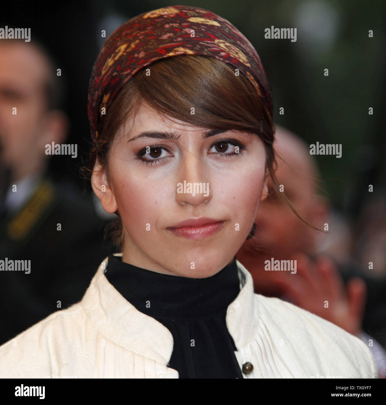 Actress Negar Shaghaghi arrives on the red carpet before a screening of ...