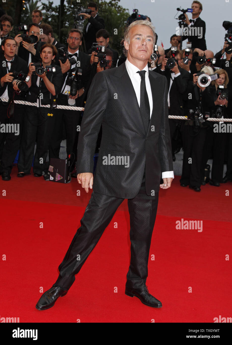 Comedian Franck Dubosc arrives on the red carpet before a screening of ...