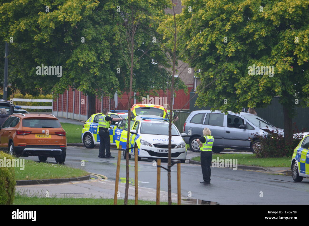 Police gang search uk hi-res stock photography and images - Alamy