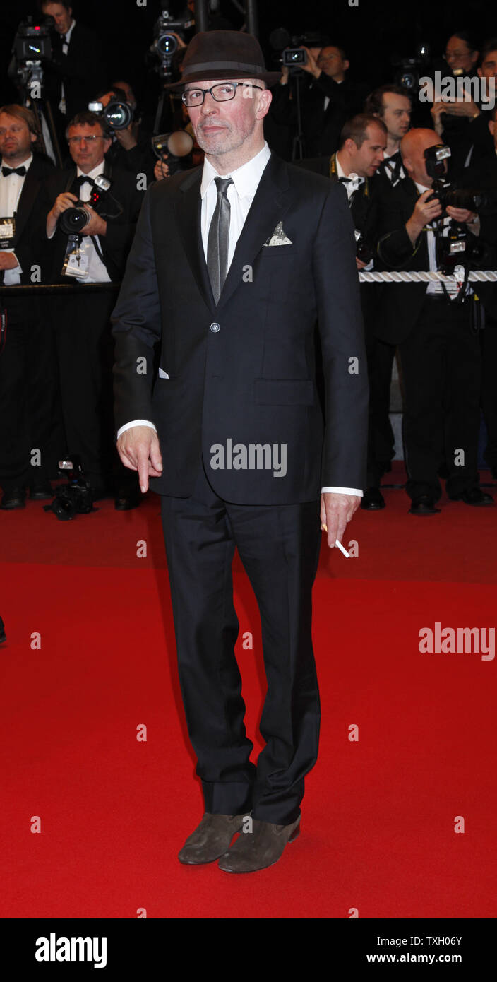 Director Jacques Audiard arrives on the red carpet after a screening of ...