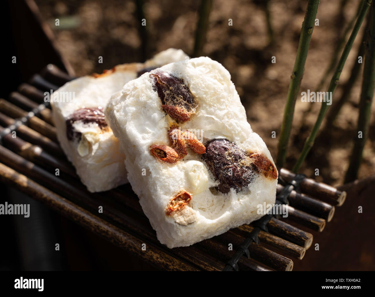 Red jujube silver ear lotus seed soup Stock Photo - Alamy