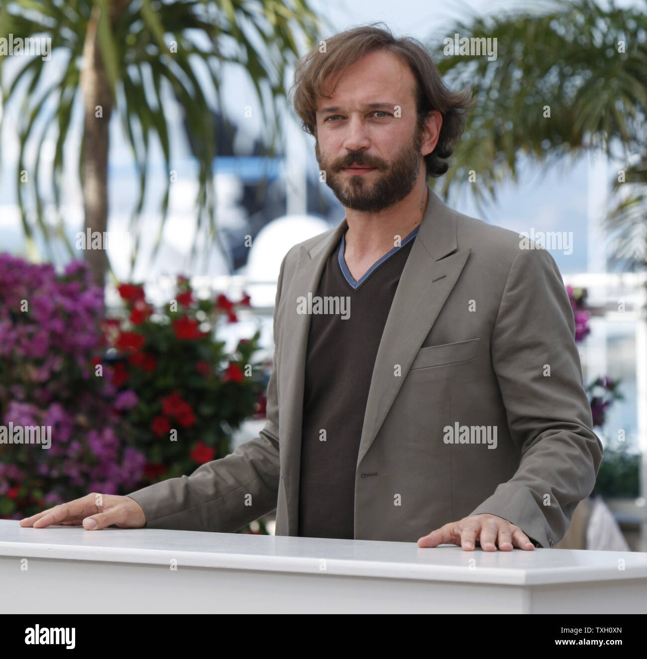 Actor Vincent Perez arrives at a photocall for the film "Demain des l ...