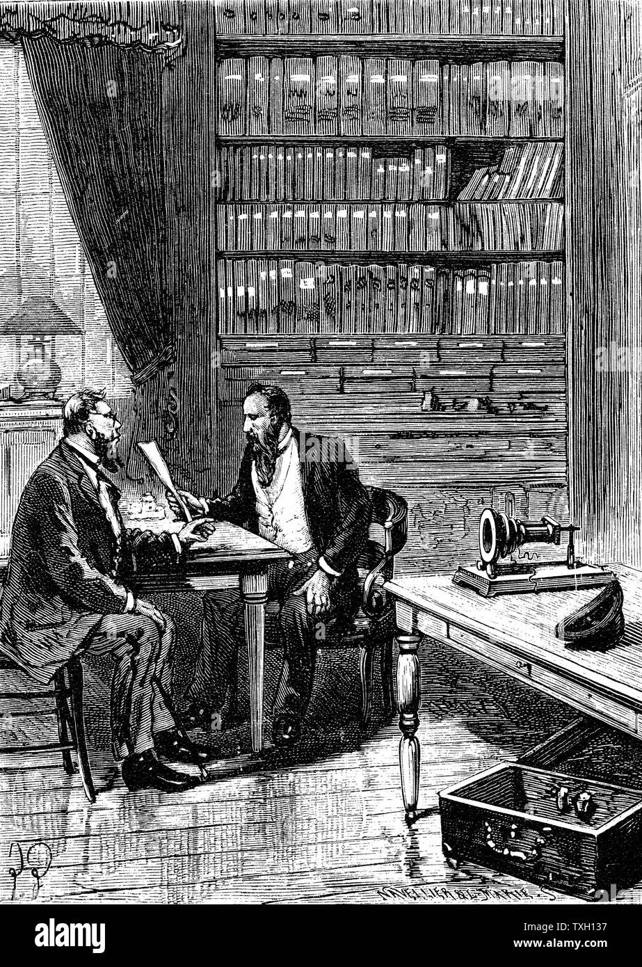 Patented telephone 1876 hi-res stock photography and images - Alamy