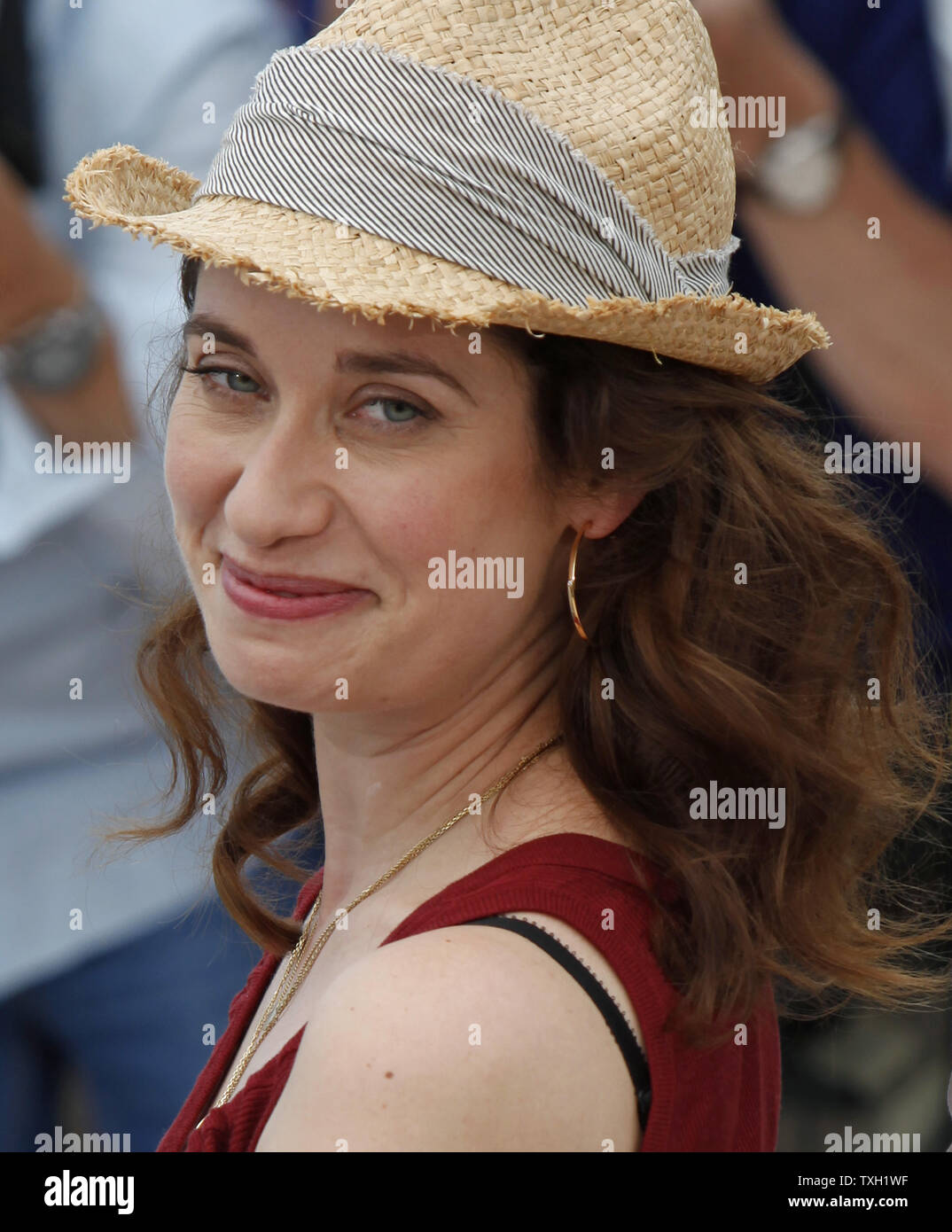 Actress Emmanuelle Devos arrives at a photocall for the film "A l ...