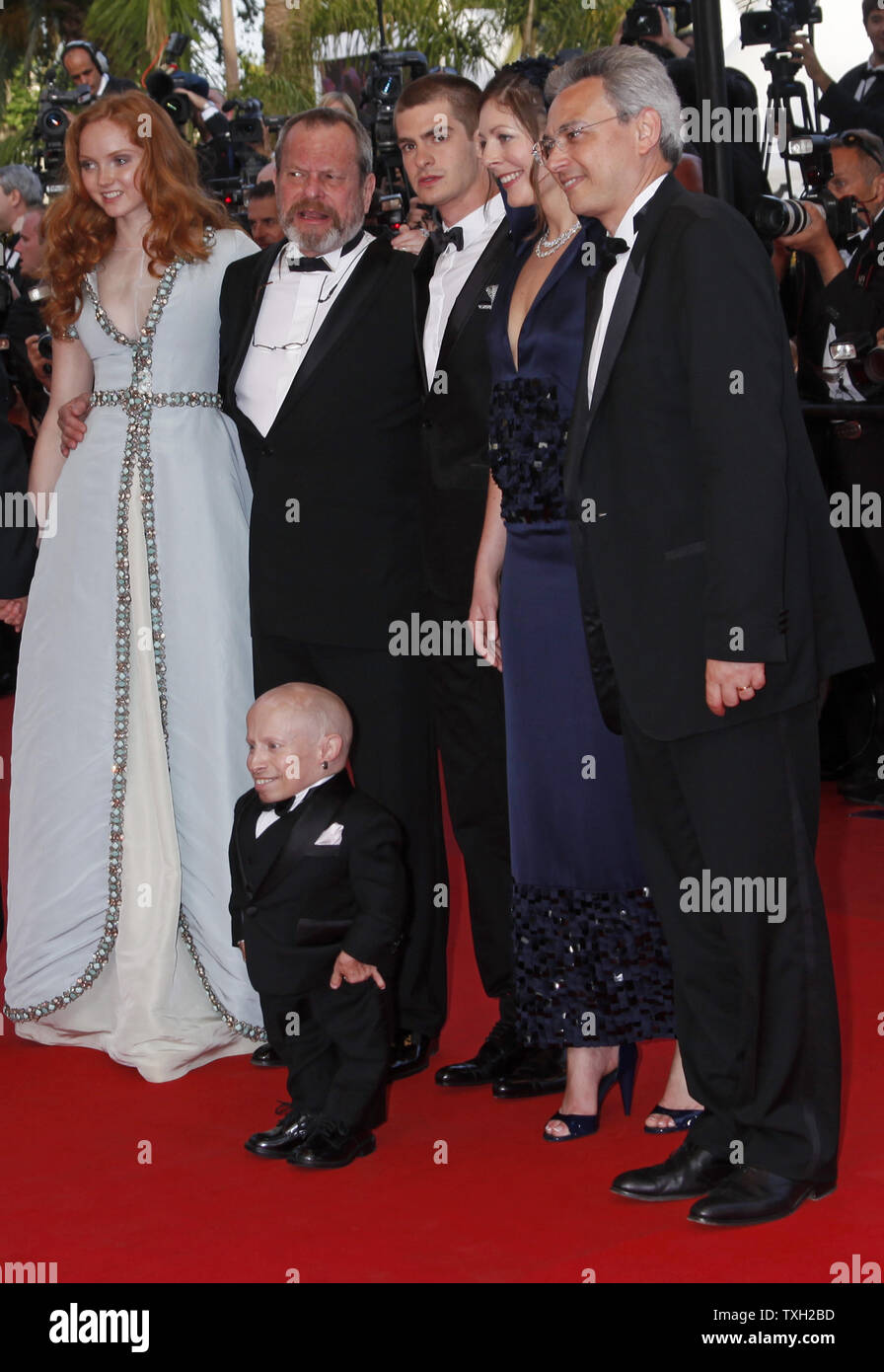 (From L to R) Actress Lily Cole, director Terry Gilliam, actor Verne ...
