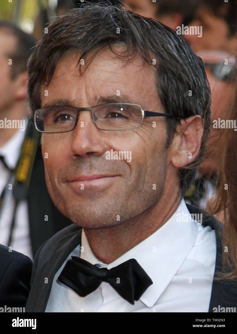 TV presenter David Pujadas arrives on the red carpet before a screening ...