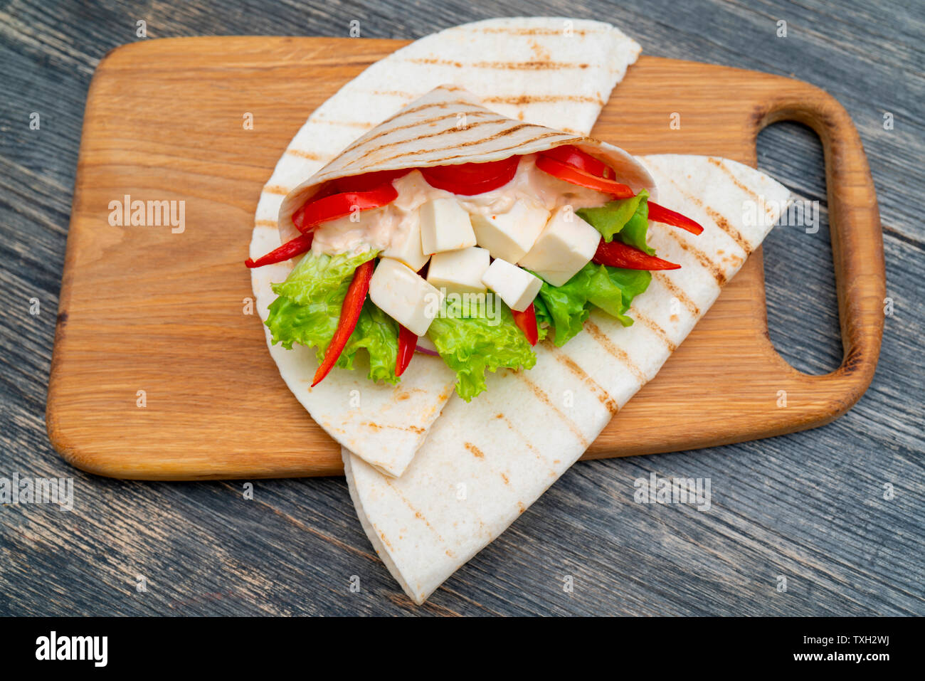 Vegetable roll for a healthy lifestyle Stock Photo - Alamy