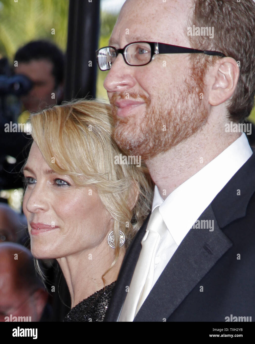 Jury members Robin Wright Penn (L) and James Gray arrive on the red ...