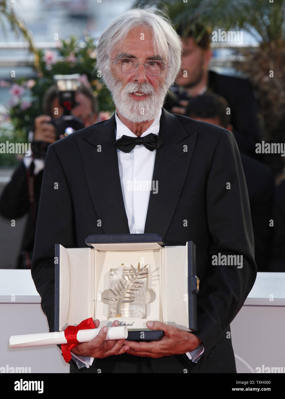 Director Michael Haneke, winner of the Palme D'Or for "The White Ribbon ...
