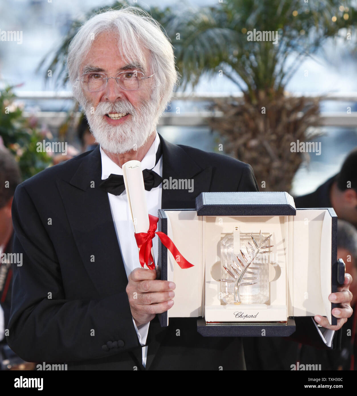 Director Michael Haneke, winner of the Palme D'Or for "The White Ribbon ...