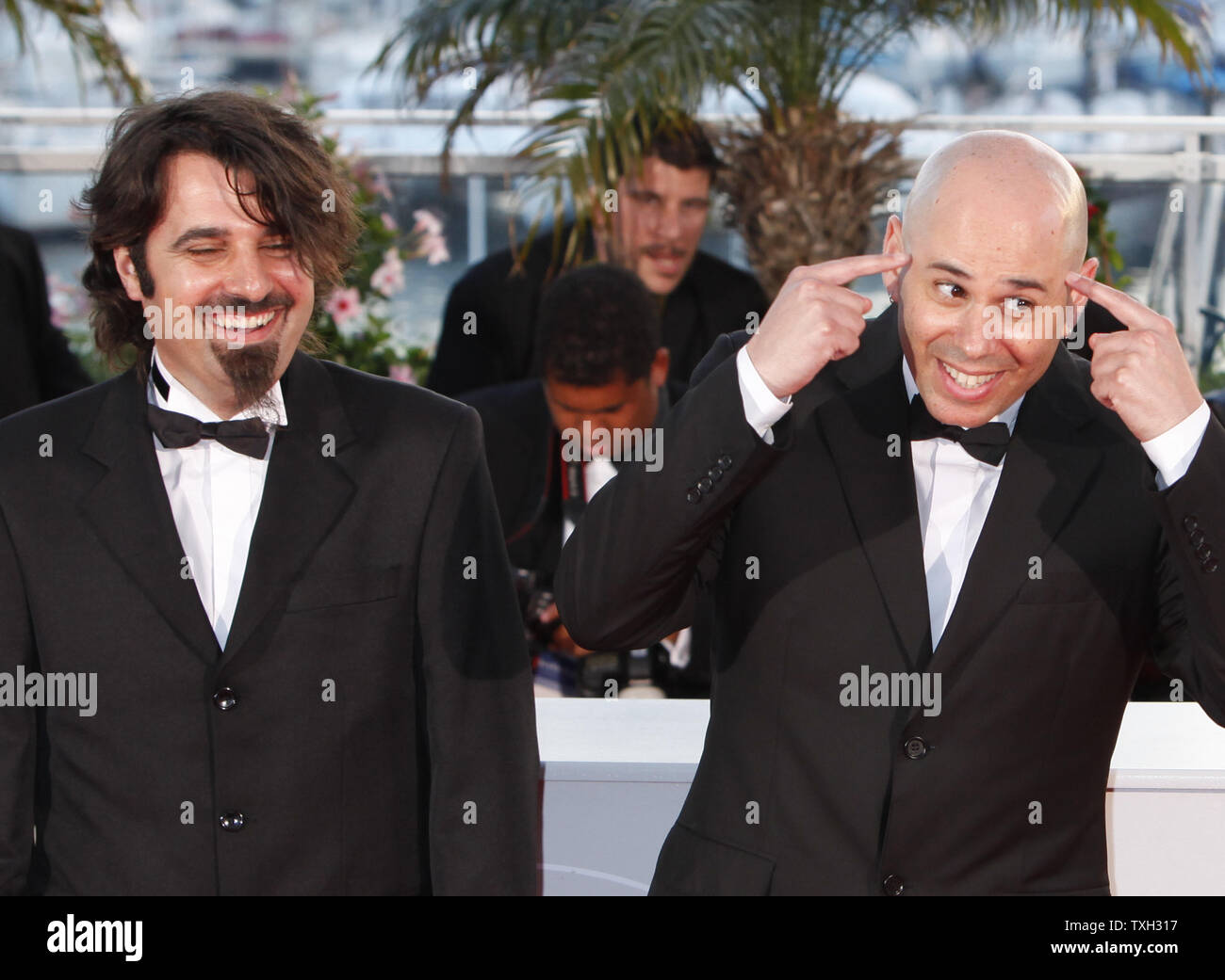 Directors Louis Sutherland (L) and Mark Albiston arrive at the award ...
