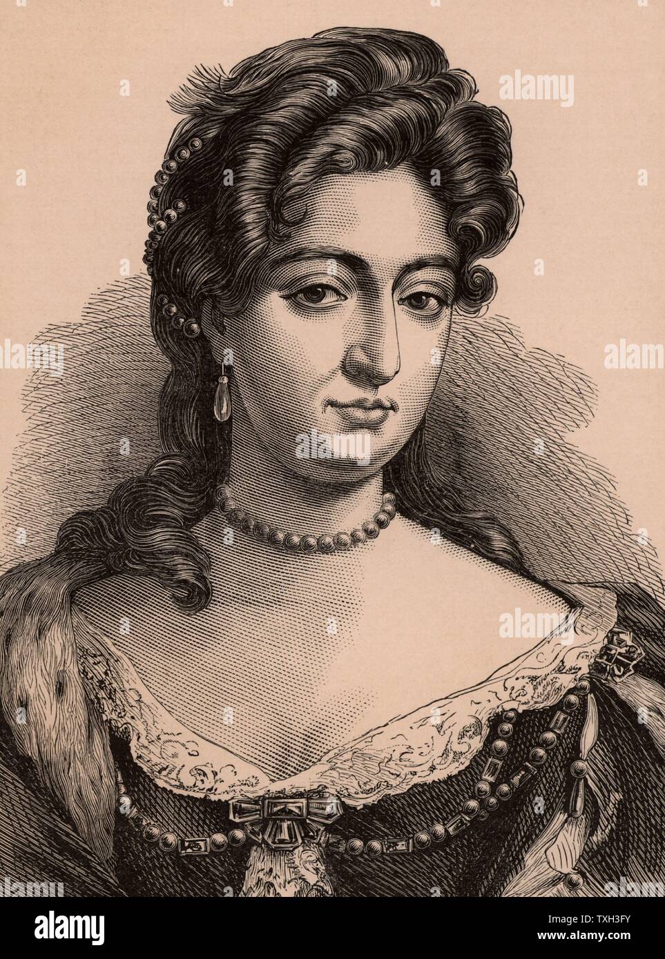 Mary II (1662-94) queen of Great Britain and Ireland from 1689 as a ...