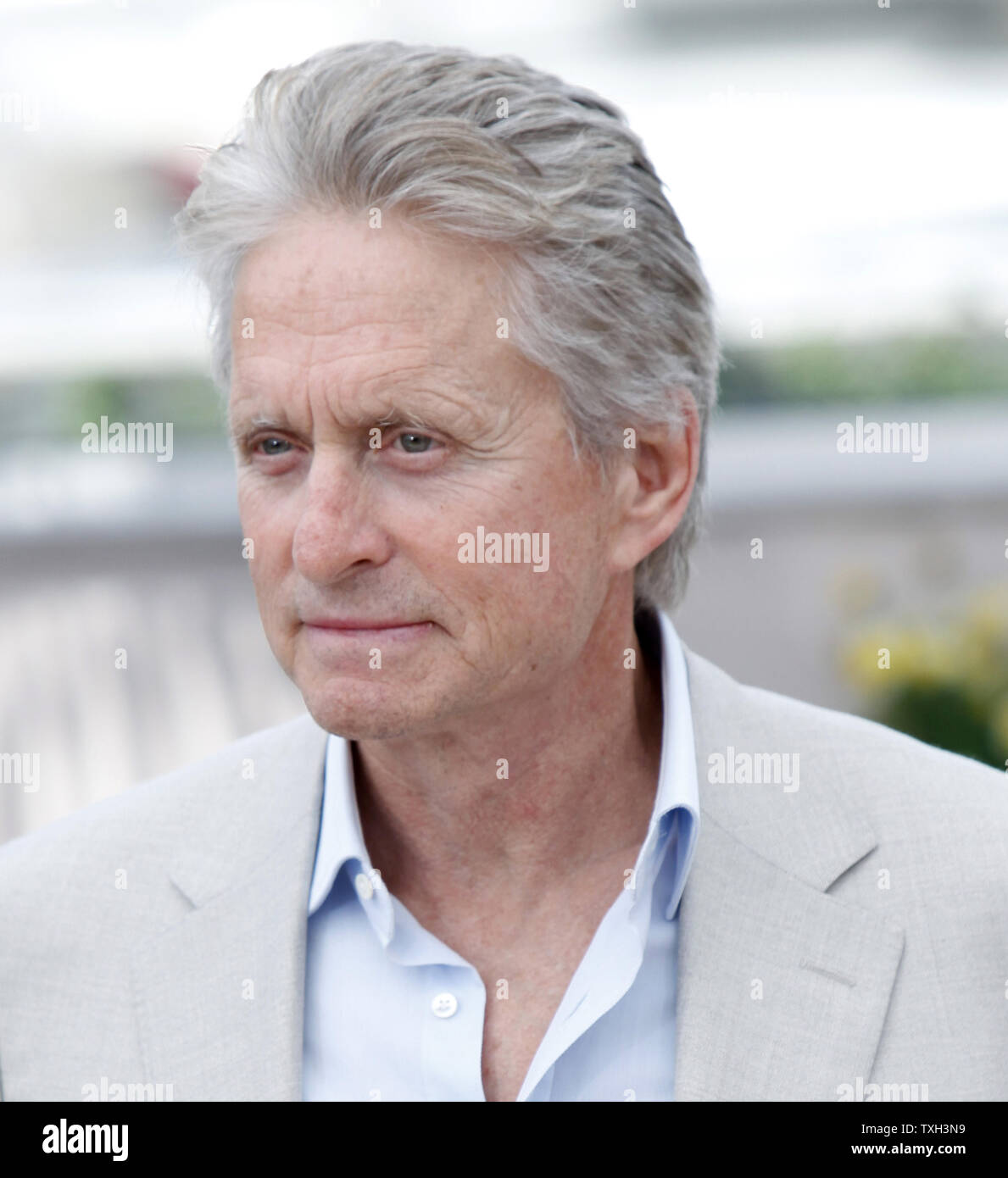 Michael Douglas arrives at a photocall for the film "Wall Street: Money ...
