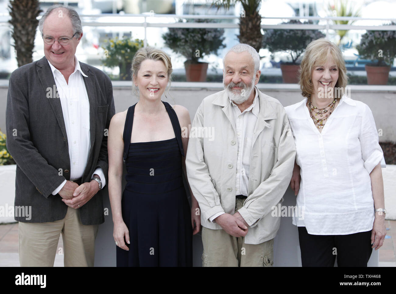 (From L to R) Jim Broadbent, Lesley Manville, Mike Leigh and Ruth Sheen ...