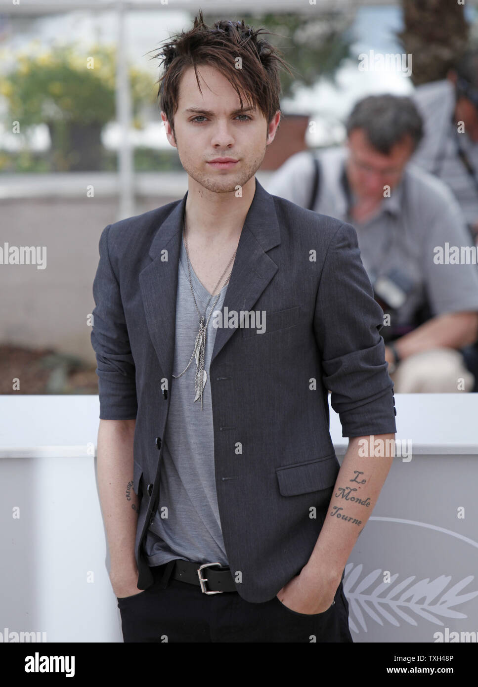 Thomas Dekker arrives at a photocall for the film "Kaboom" at the 63rd ...