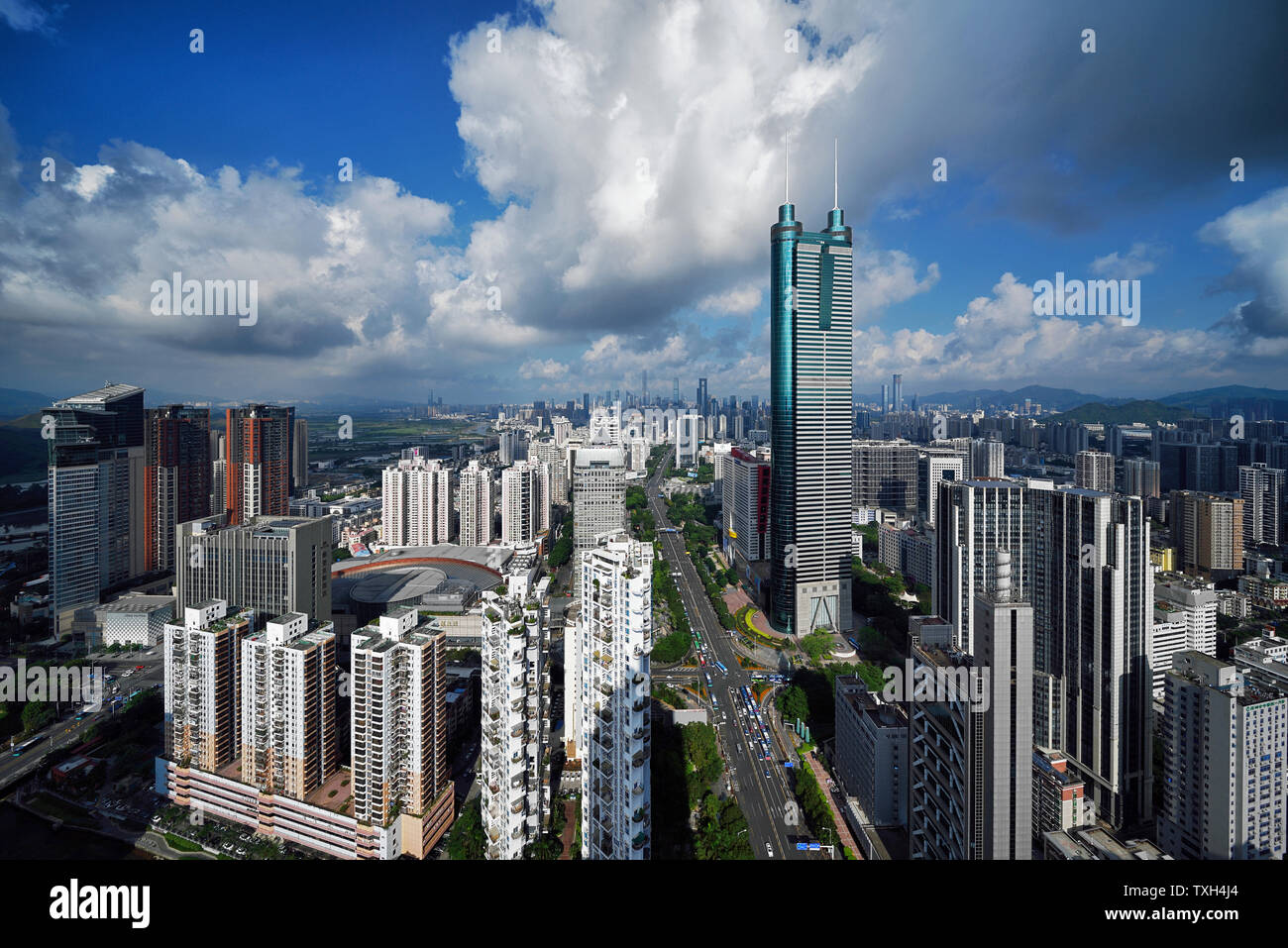 Shenzhen Luohu city architectural scenery Stock Photo - Alamy