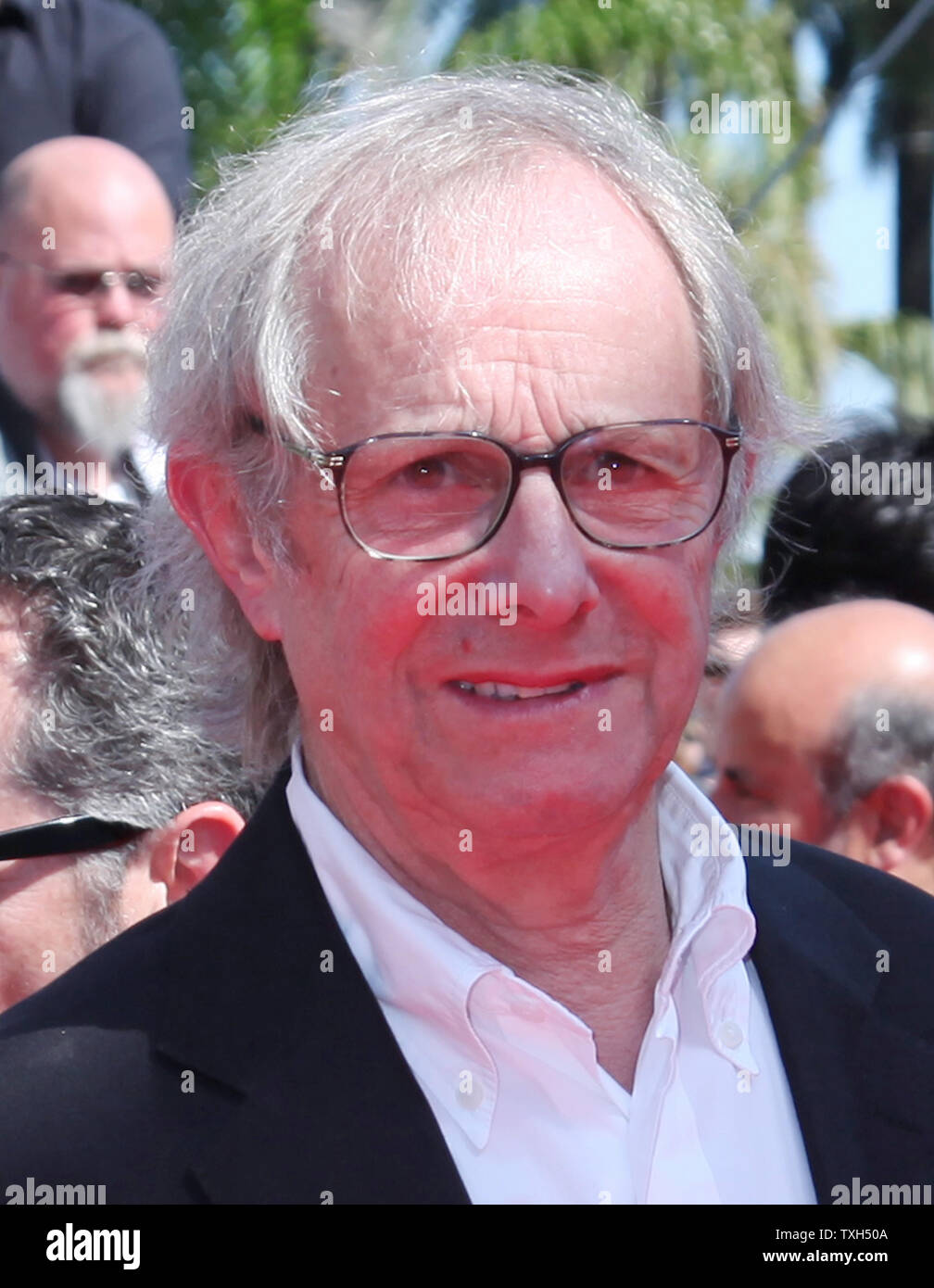 Ken Loach arrives on the red carpet before the screening of the film ...
