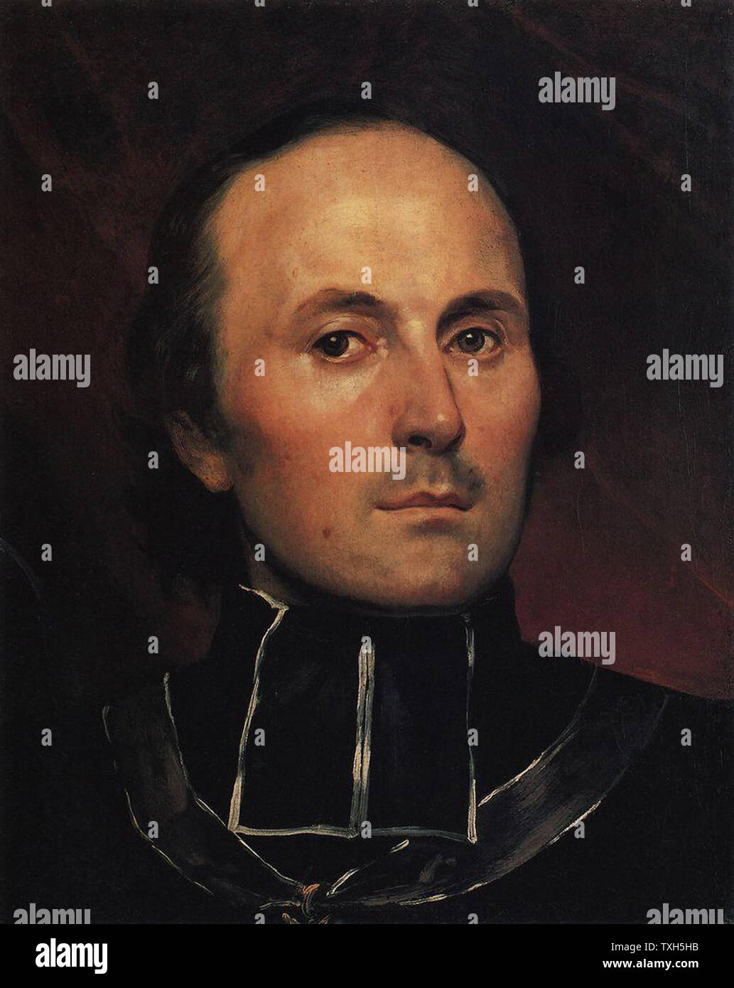 Karl Bryullov - Head An Abbot 1850 Stock Photo - Alamy