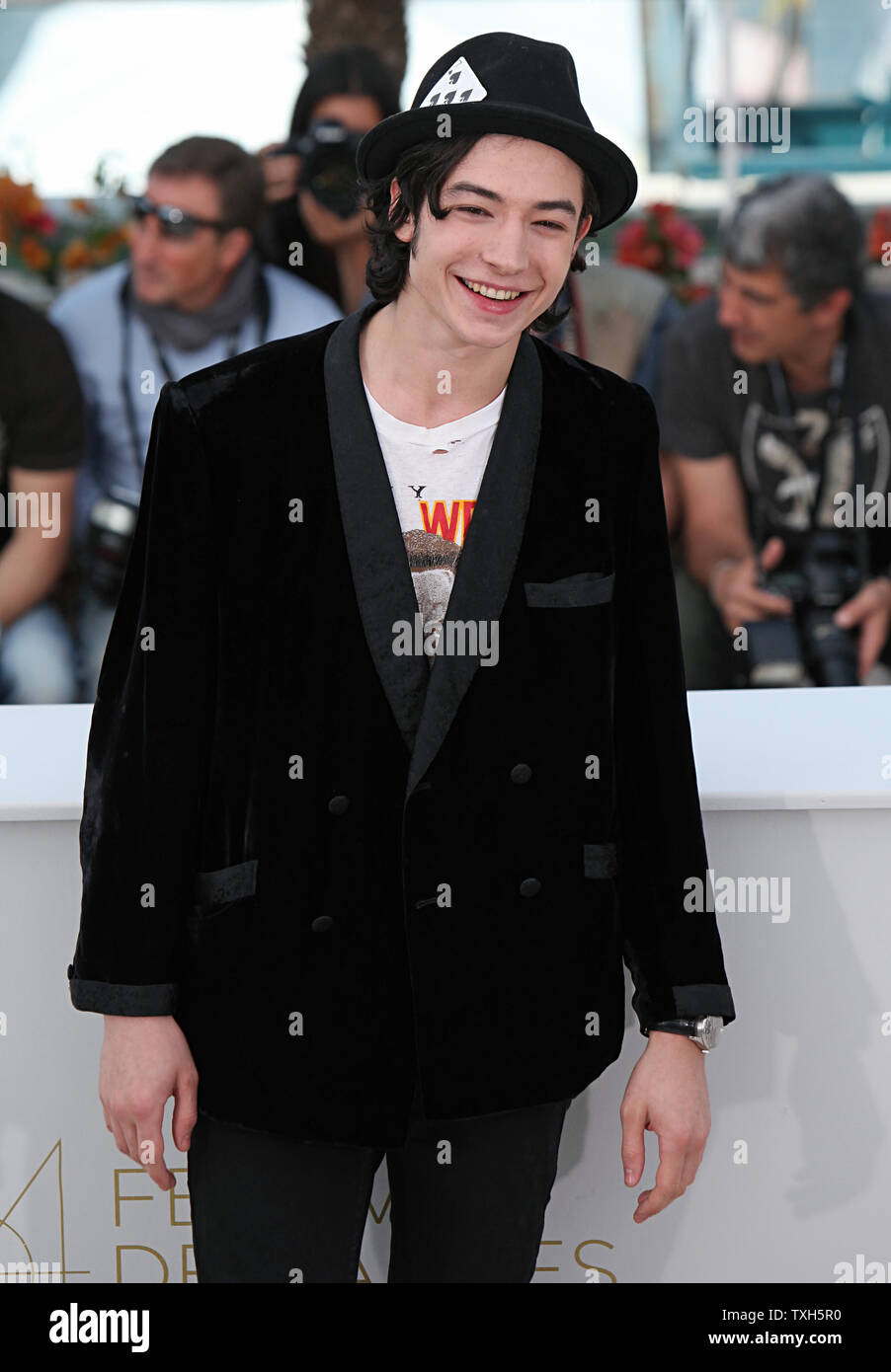 Ezra Miller arrives at a photocall for the film "We Need to Talk About ...
