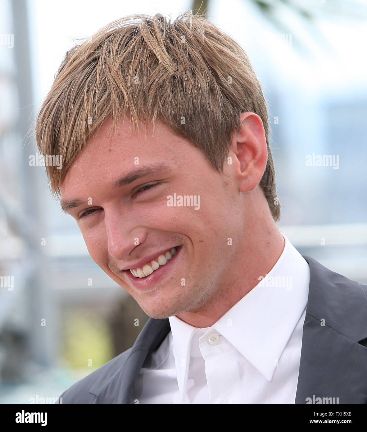 Harry Hopper arrives at a photocall for the film "Restless" during the ...
