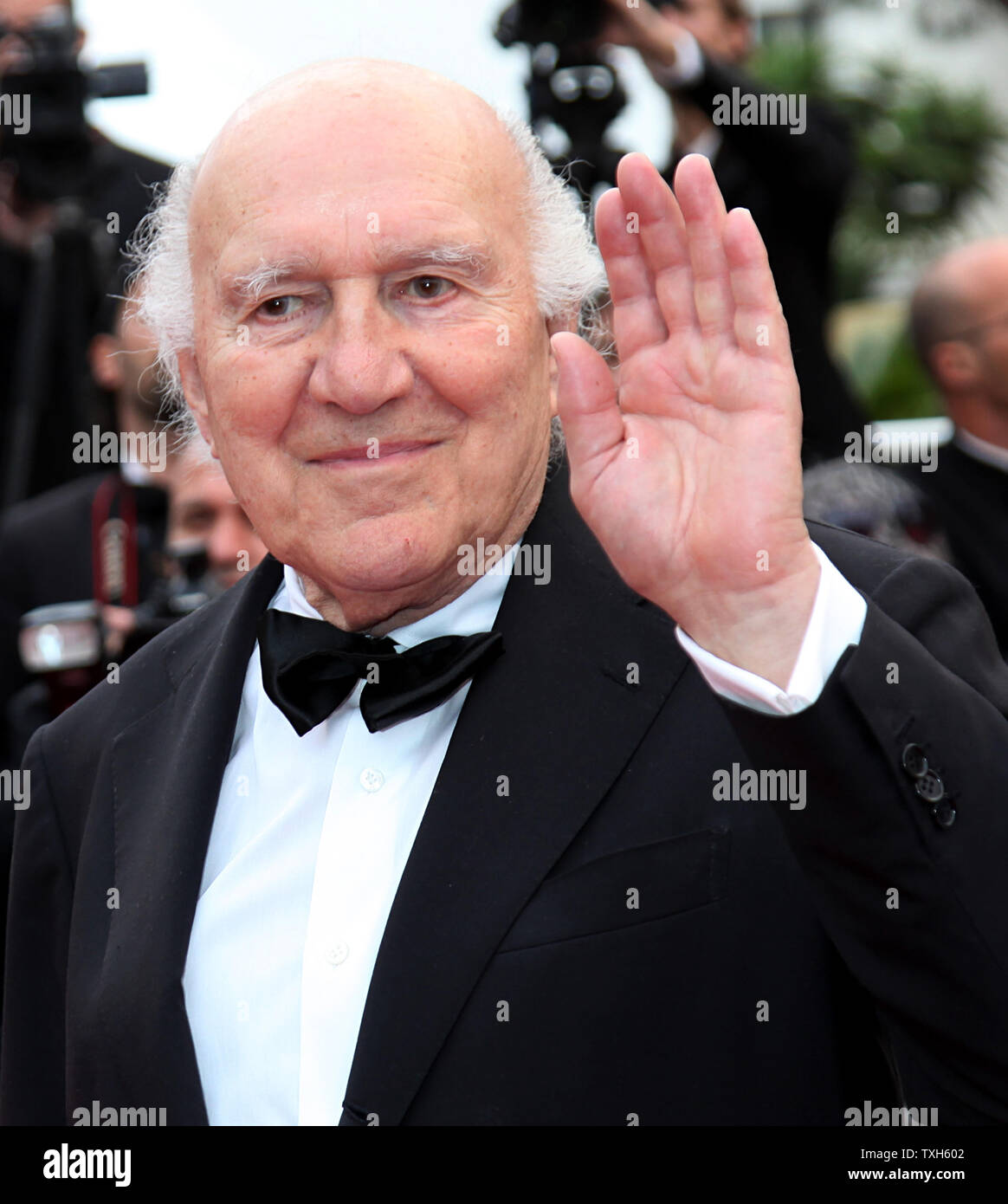 Michel Piccoli arrives on the red carpet before the screening of the ...