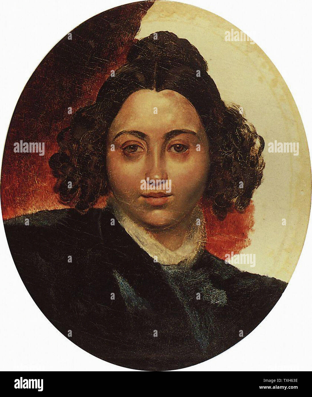 Karl Bryullov - Portrait Baroness I I Klodt 1839 Stock Photo - Alamy