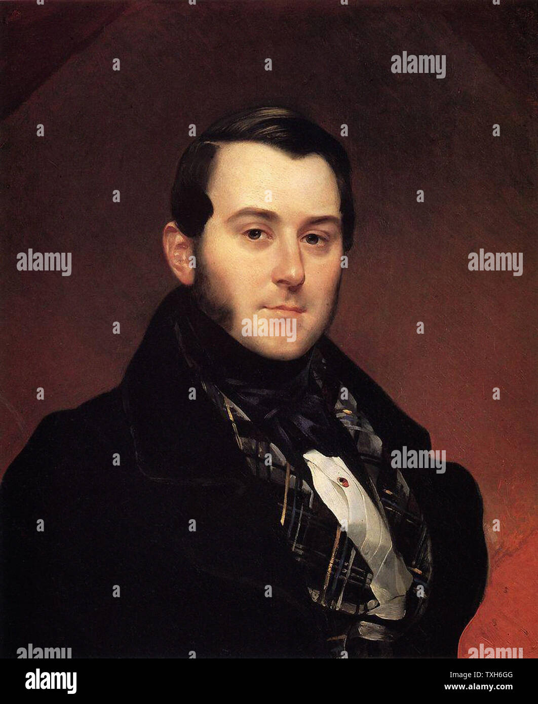 Karl Bryullov - Portrait I Beck C 1839 Stock Photo - Alamy